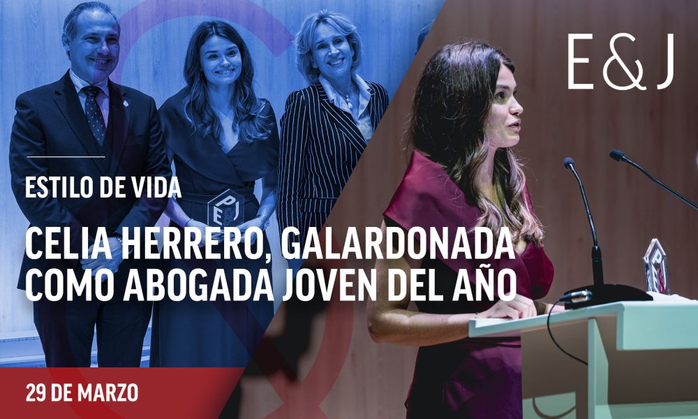 Celia Herrero, galardonada como abogada joven del año, en el ...